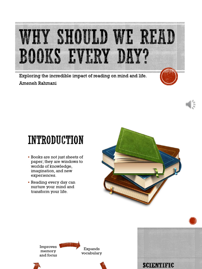 Why Should We Read Books Every Dayi-Ameneh Rahmani | PDF