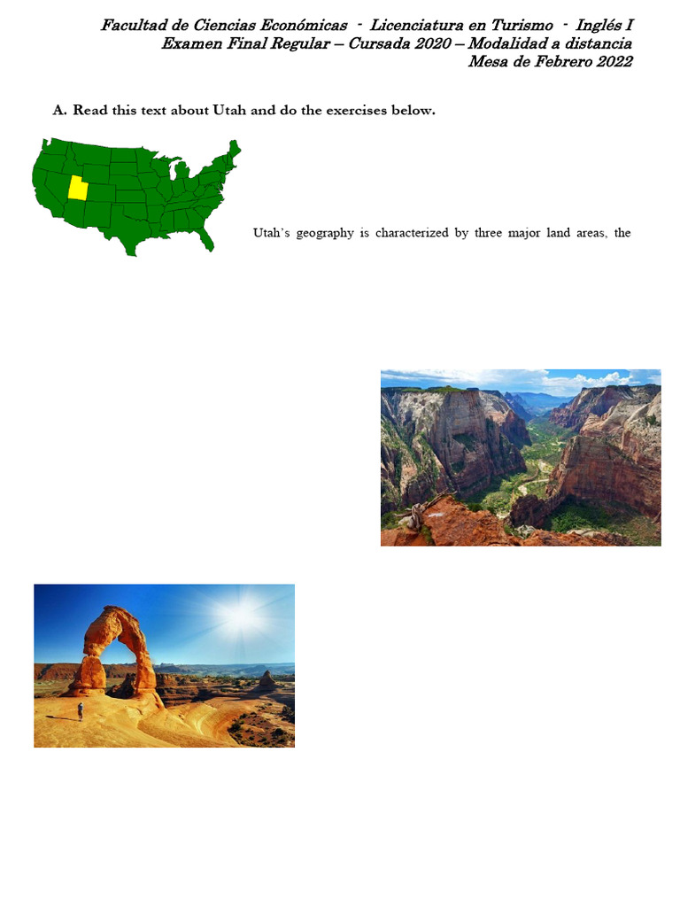 Final Regular 2020 - Febrero 2022 | PDF | Utah | Physical Geography