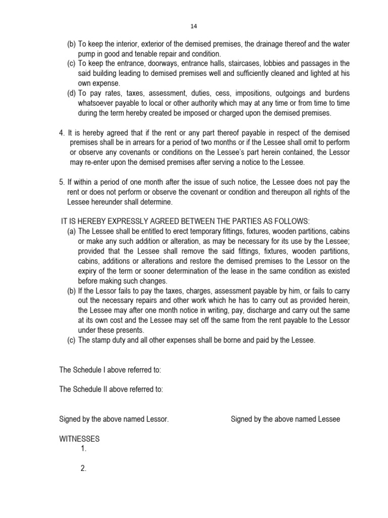 Pages 29 Deed Sample 14 | PDF | Lease | Renting