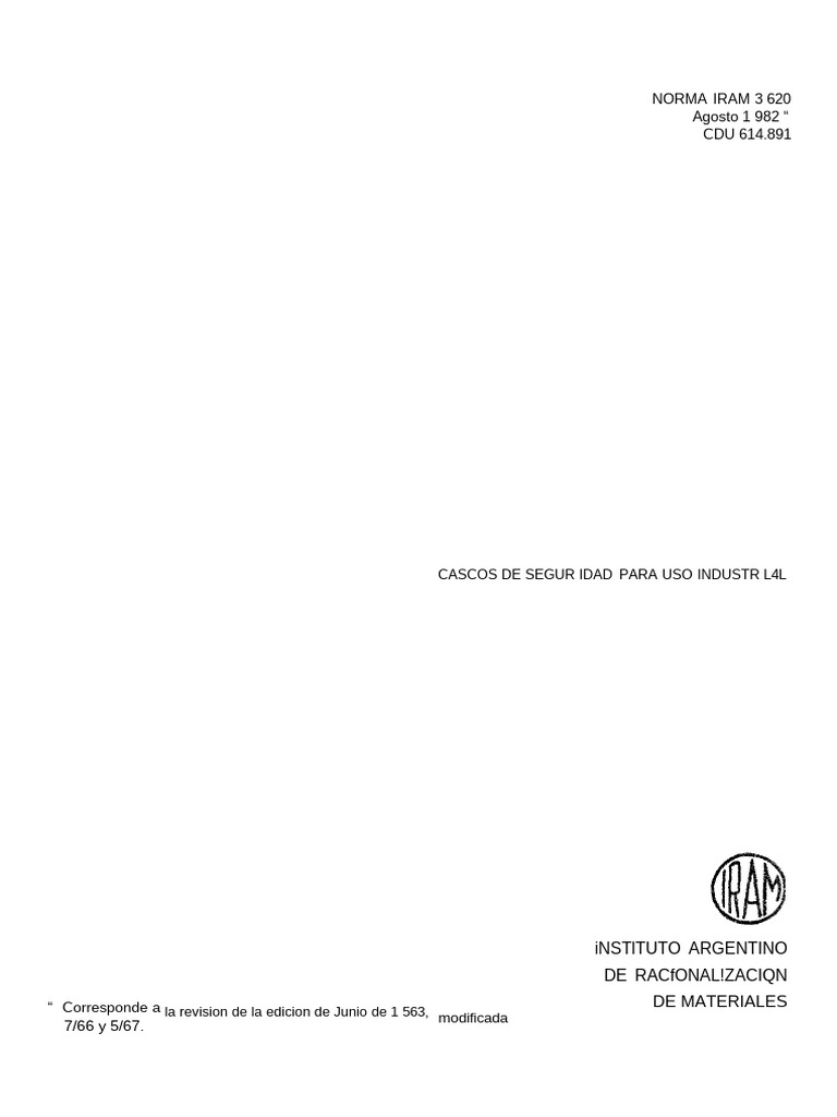Norma Iram 3620 PDF | PDF
