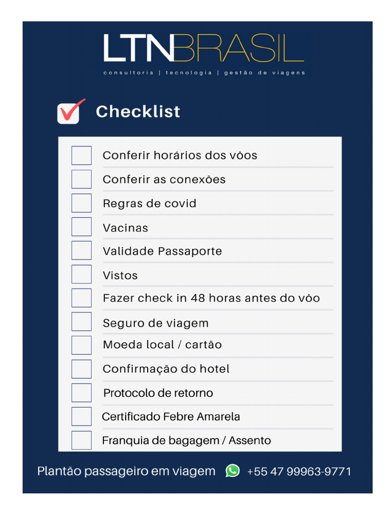 Check List Embarque | PDF