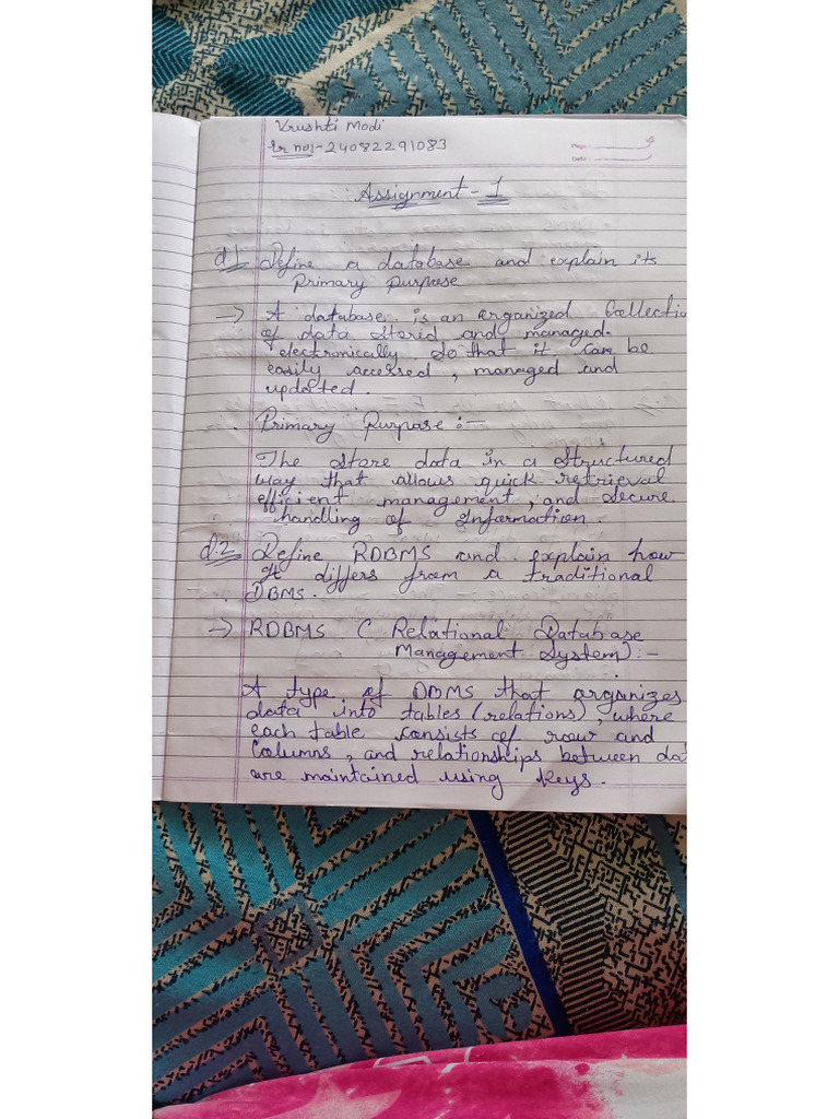 Dbms Assignment 1 | PDF