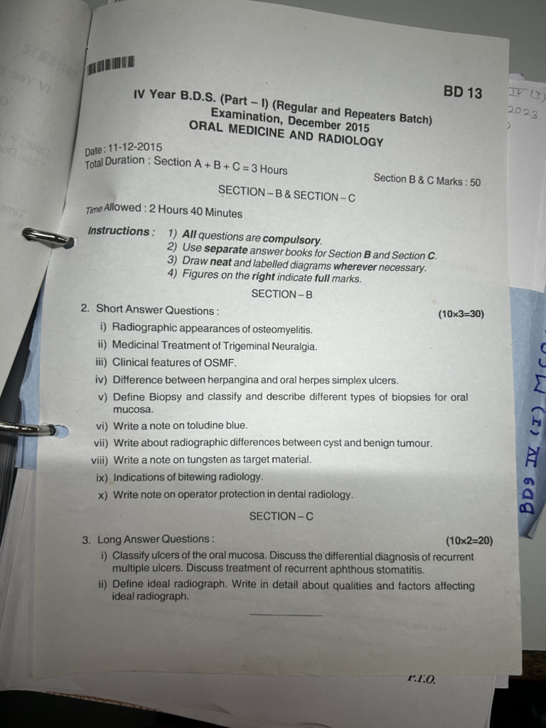 4th Year Pyq | PDF