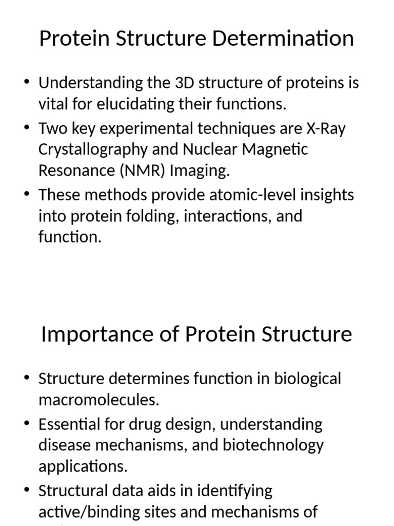 Detailed Protein Structure Determination Pdf Nuclear Magnetic Resonance Proteins