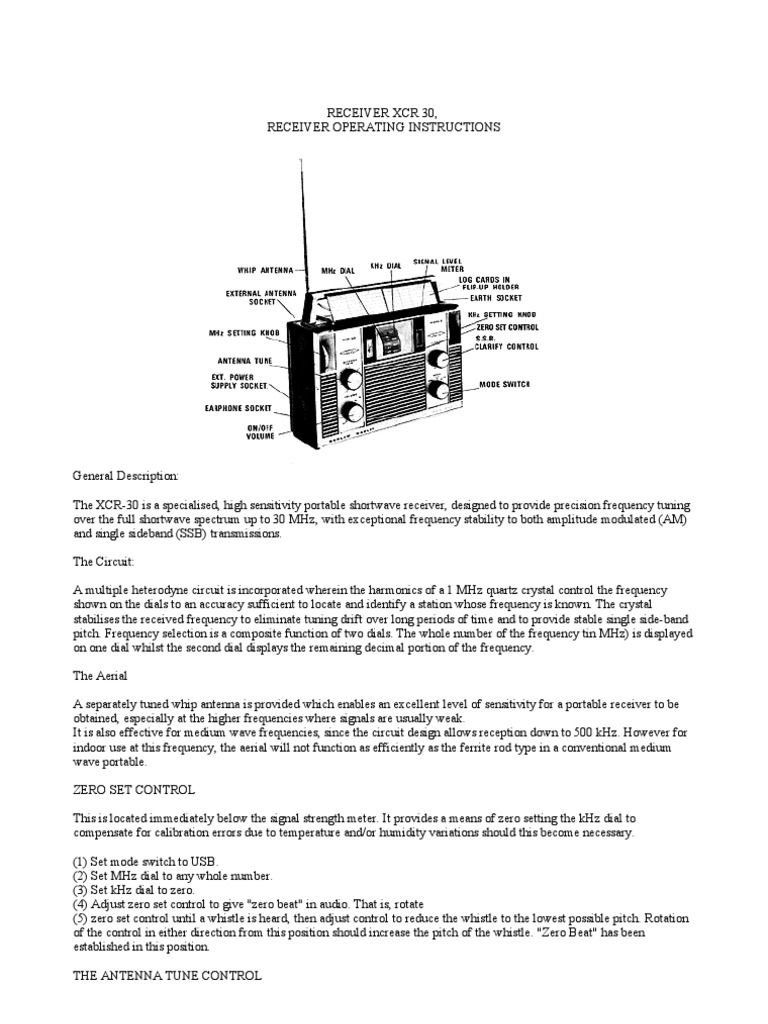 Shortwave Receiver Guide | PDF | Antenna (Radio) | Ac Power Plugs And ...