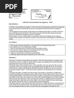 A Doctor's Journal Entry For August 6, 1945 | PDF