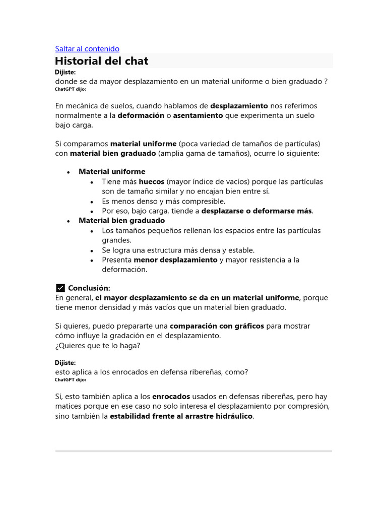 Desplazamiento en Materiales de Enrocado | PDF | Mecánica de suelos