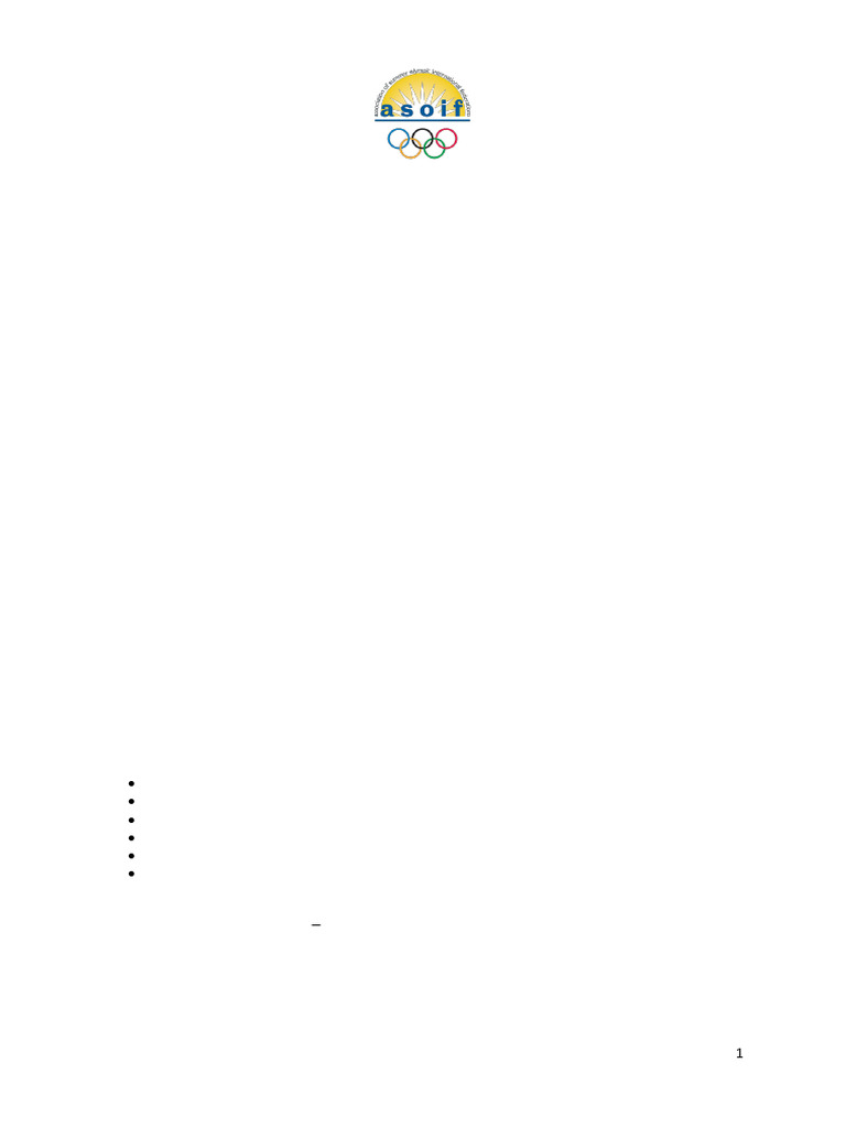 ASOIF - Suggested Components For COE | PDF | Constitution | Sports