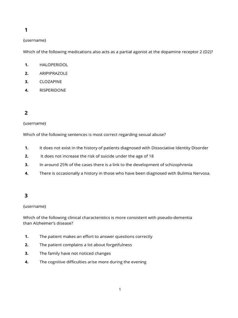 IMLE 2025 | PDF | Antipsychotic | Chronic Kidney Disease