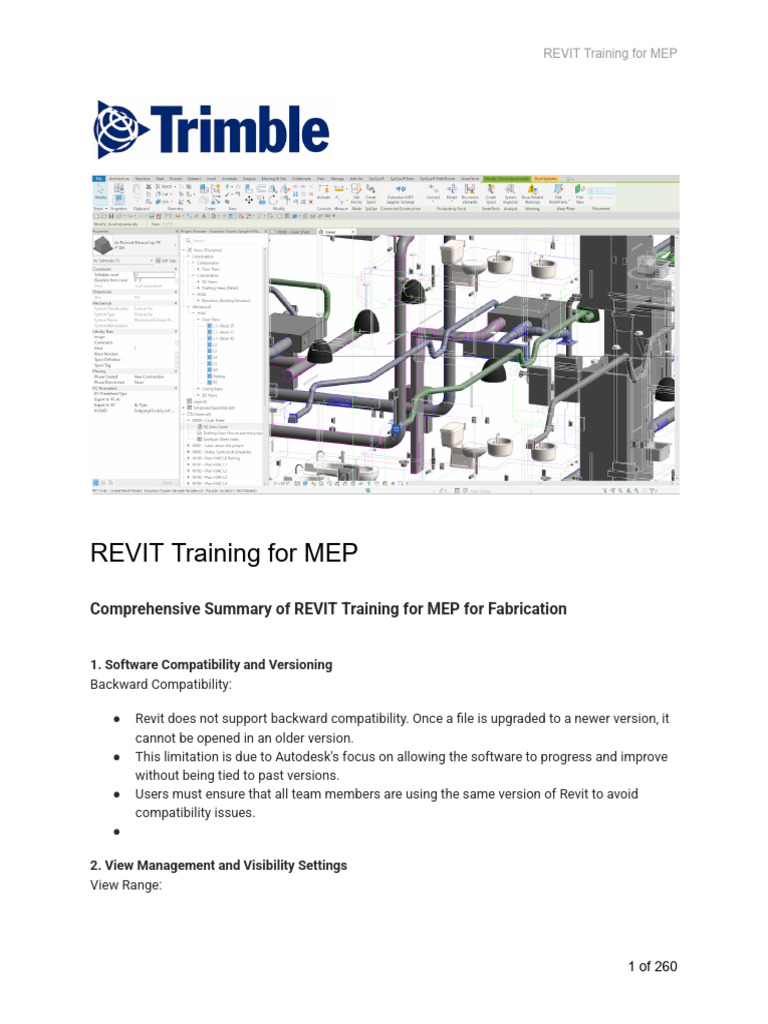REVIT MEP Training Overview and Best Practices | PDF | Autodesk Revit ...