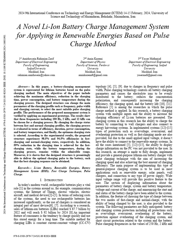 A Novel Li-Ion Battery Charge Management System For Applying in ...
