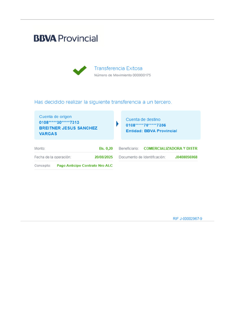 Comprobante Bbva Pdf