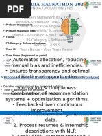 SIH Hackathon PPT | PDF