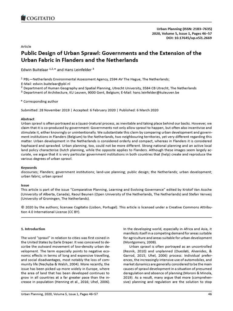 UP 5 (1) - Public Design of Urban Sprawl - Governments and The ...