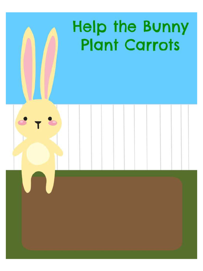 Bunny Carrot Math Printable | PDF