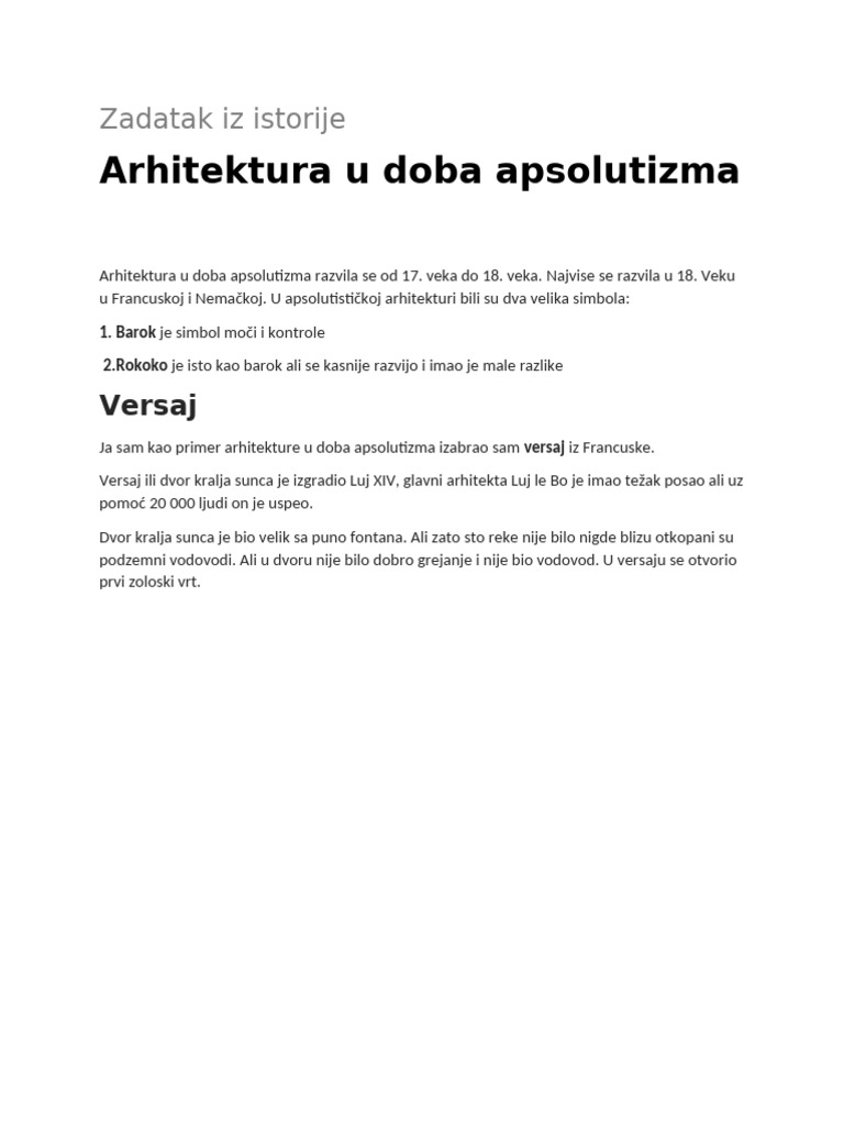 Zadatak Iz Istorije | PDF