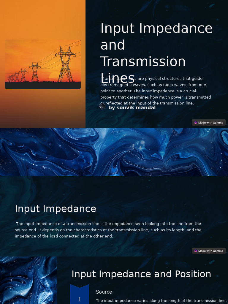 Input Impedance in Transmission Lines | PDF | Transmission Line ...