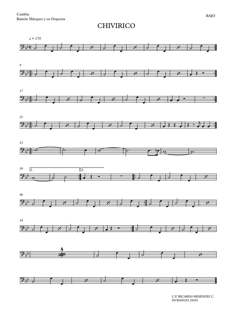 Chivirico - Bajo | PDF