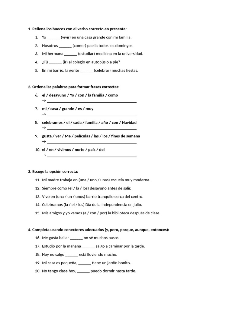 Practica de Espanol | PDF | Blog | Lingüística