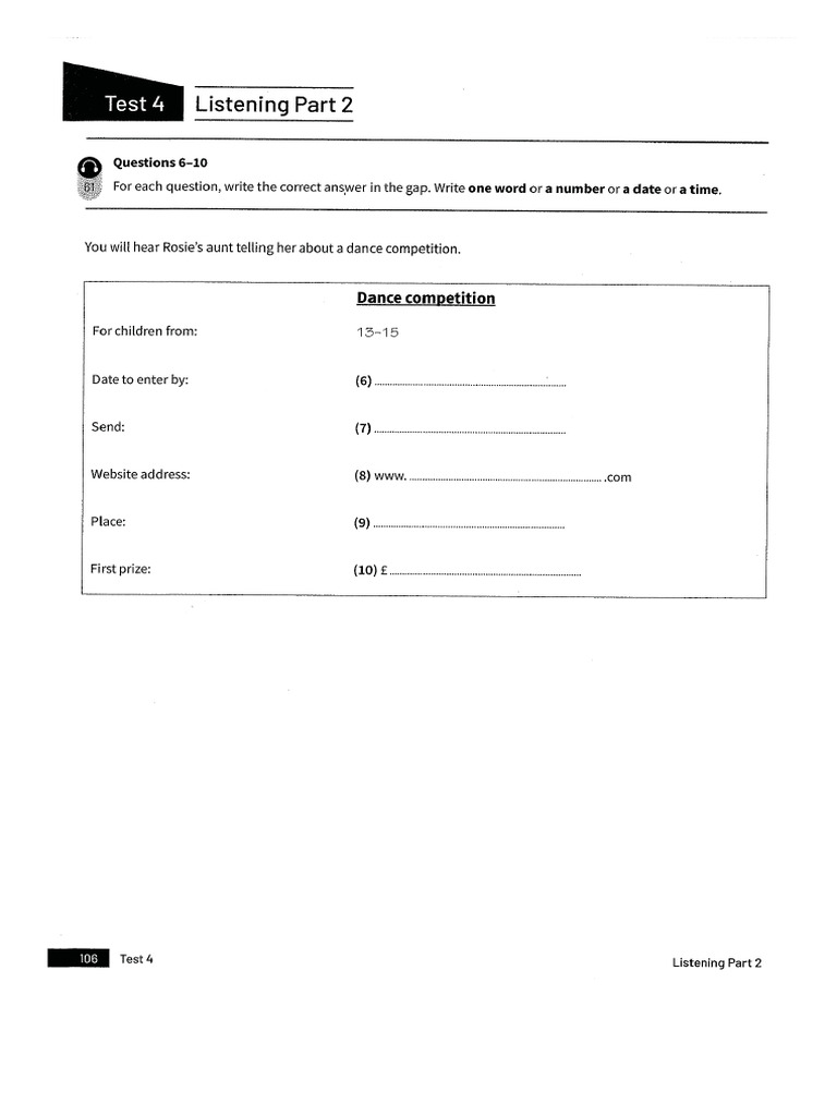 Listening Part 2 Practice | PDF