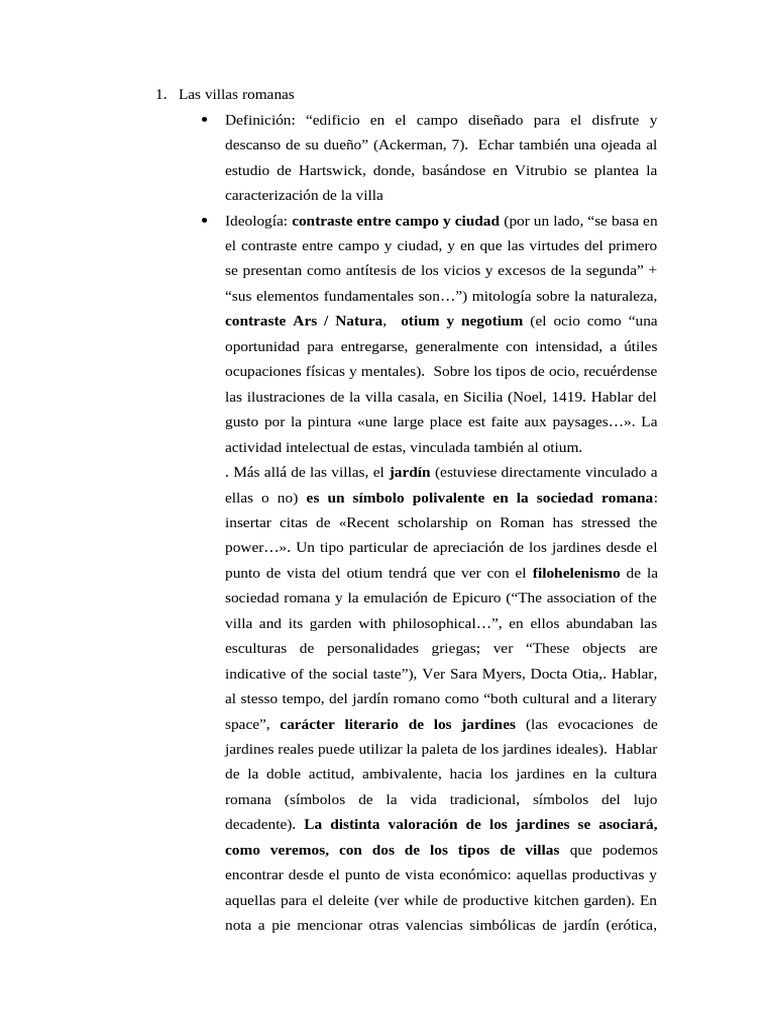 Esquema Cap. 1 | PDF | Ocio