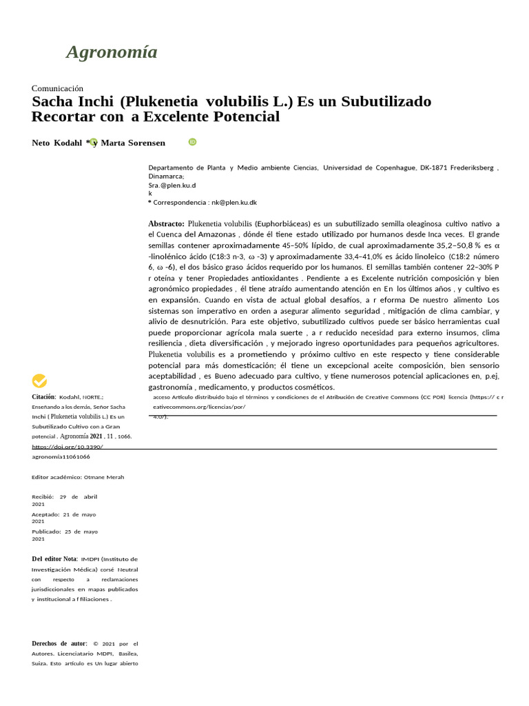 35 Kodahl y Sorensen 2021 Sacha Inchi Underutilized Crop Review (2 ...