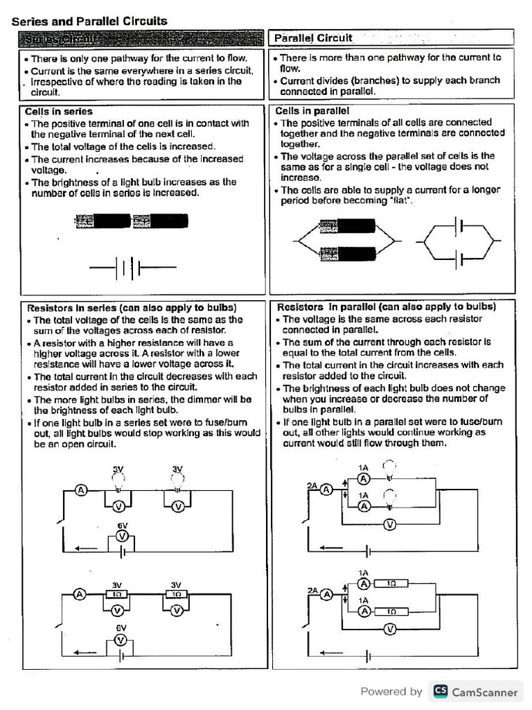 Series and Parallel Circuits | PDF