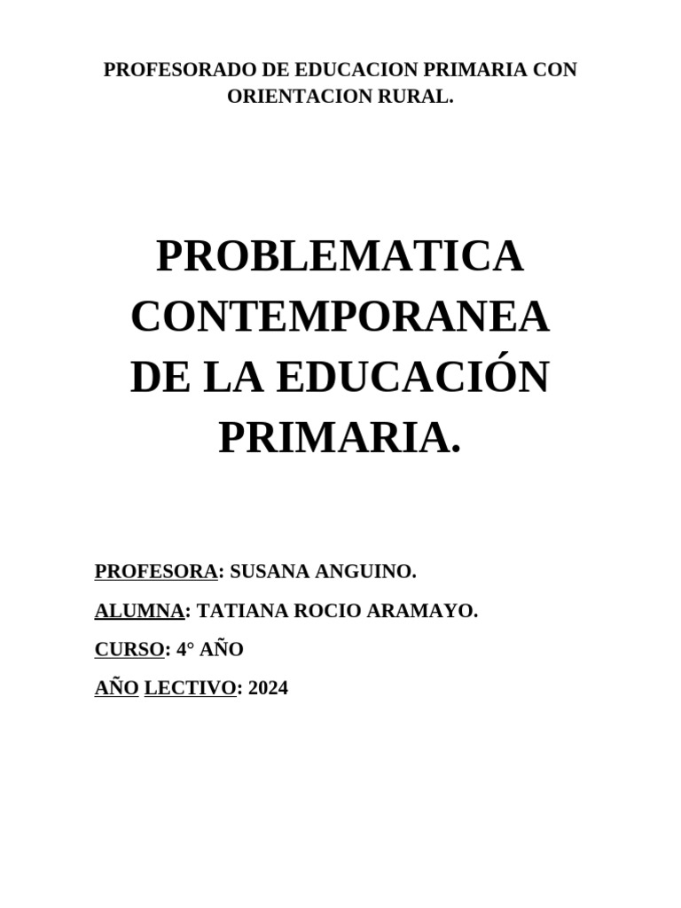 Ensayo Final Para Problematica | PDF | Enseñando | Maestros