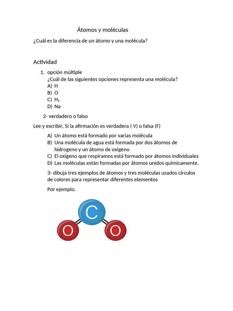 átomos Y Moléculas Pdf