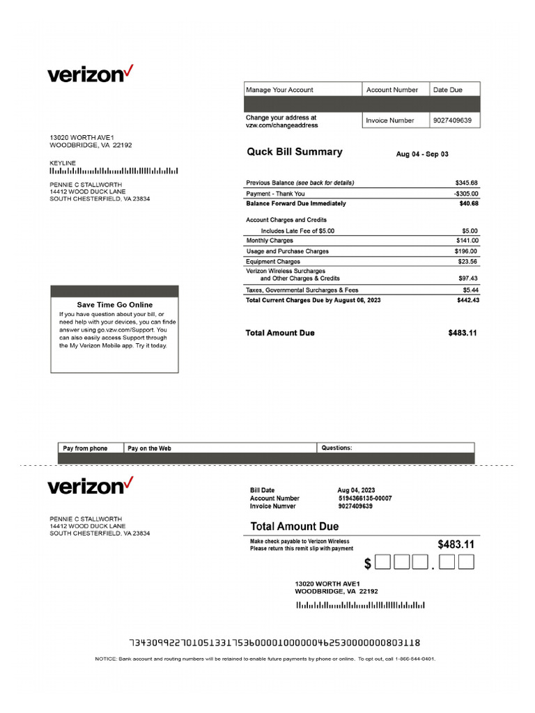 Verizon Aug | PDF