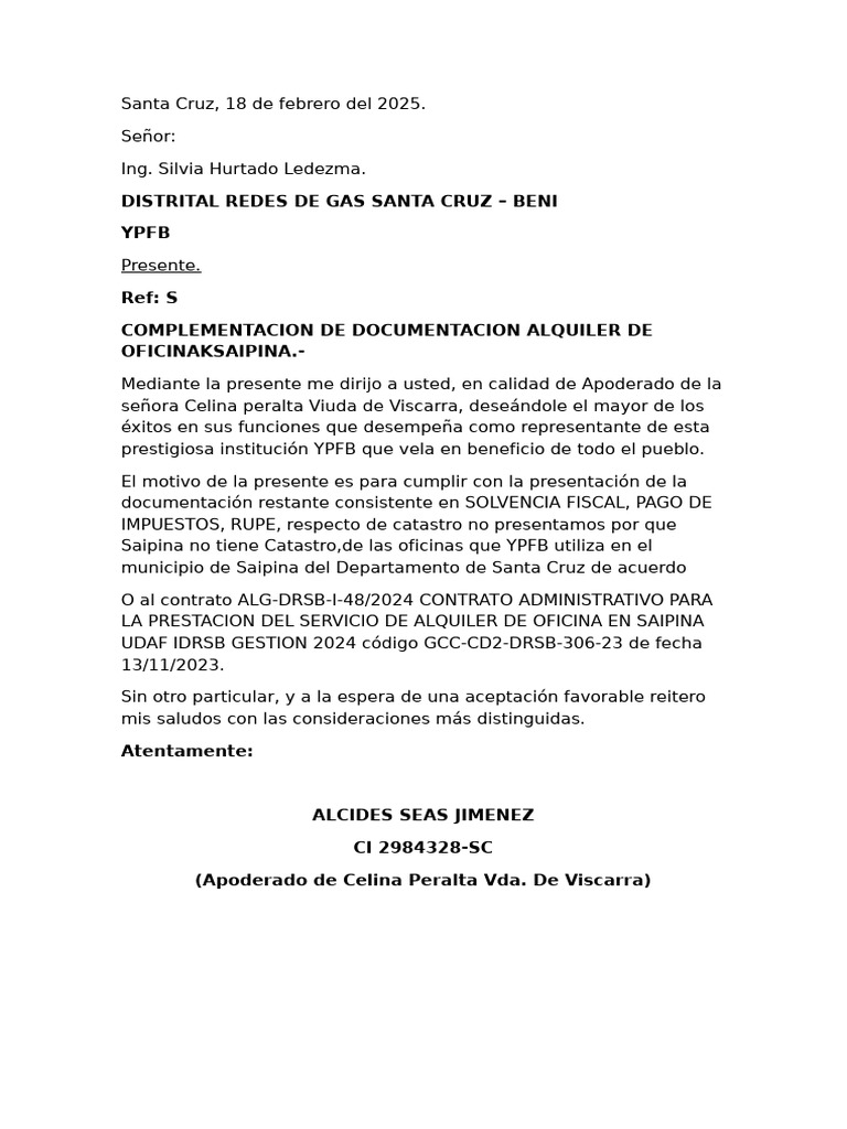 Carta YPFB | PDF