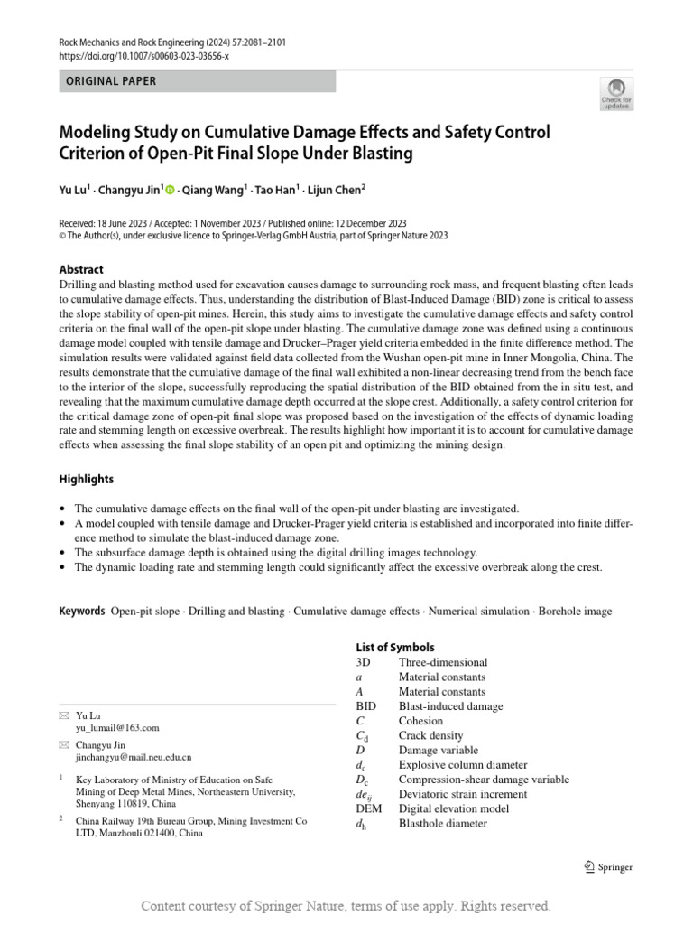 Modeling Study On Cumulative Damage Effects and Sa | PDF | Young's ...