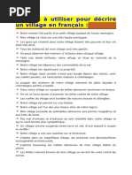 Description D'une Ville en Français | PDF | France | La nature