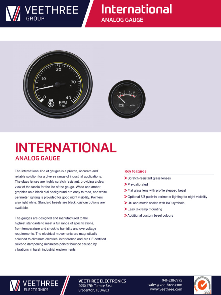 International Analog-Gauge USA 4pp | PDF | Manufactured Goods | Equipment