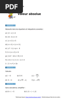 Exercices Seconde: Intervalles & Valeur Absolue | PDF