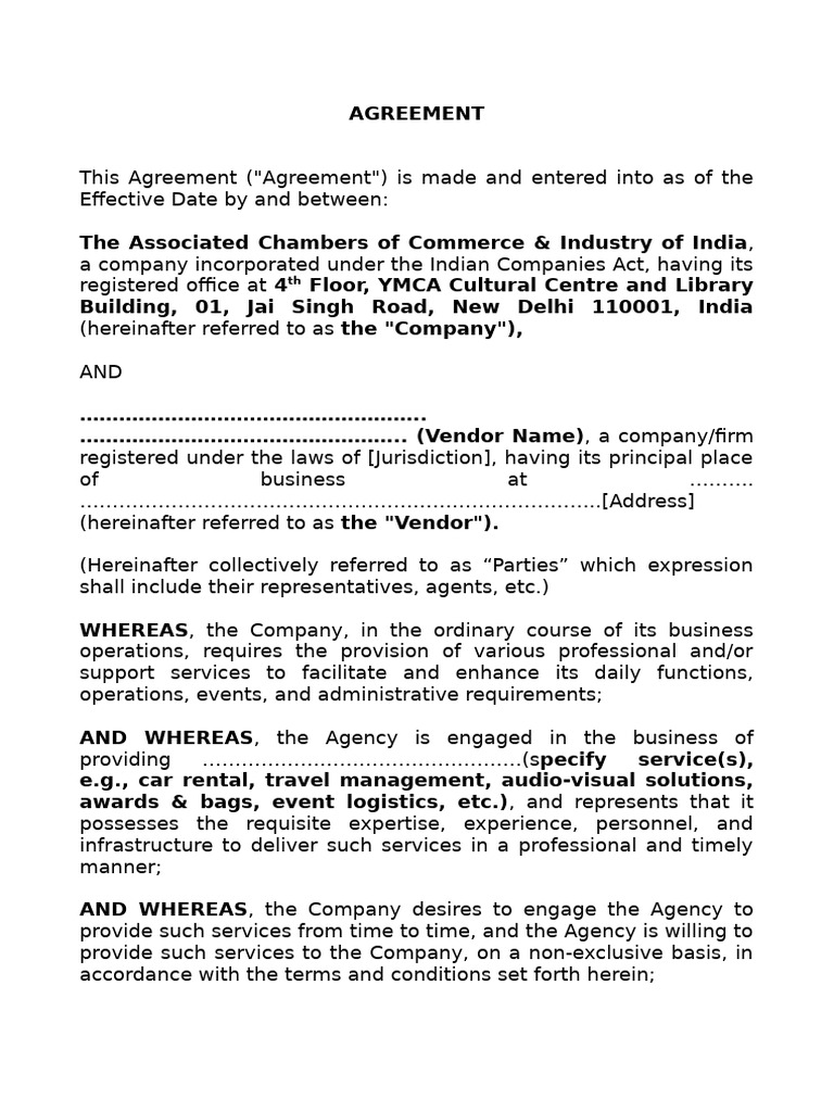 Draft Contract Agreement | PDF | Bribery | Labour Law