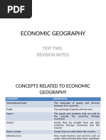 Grade12 Economic Geography Notes | PDF
