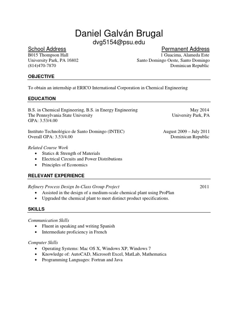 Resume Erico | PDF