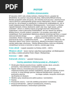 Postawy Odwagi I Tchórzostwa - Potop | PDF