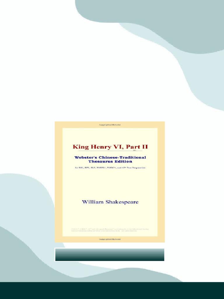 (Ebook) King Henry VI, Part II (Webster's Chinese-Traditional Thesaurus ...