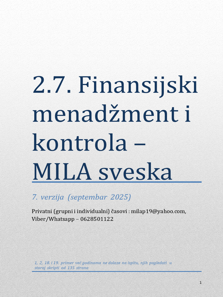 2 - 7 Mila Skripta 7 - 0 | PDF