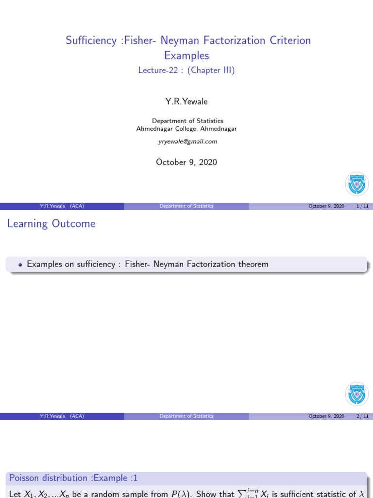 Lec 22 | PDF | Statistical Analysis | Teaching Mathematics