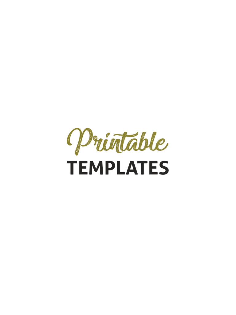 3 NPC Templates - Printable A4 Size | PDF