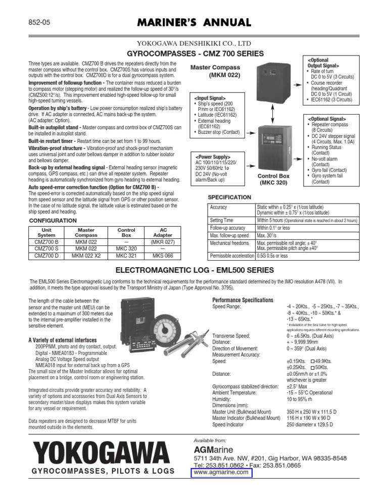 CMZ 700 Series | PDF | Compass | Electric Motor