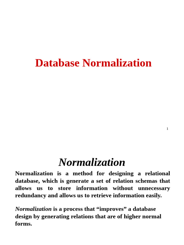 ch7 MKN Normalization Part 2 | PDF | Information Science | Databases