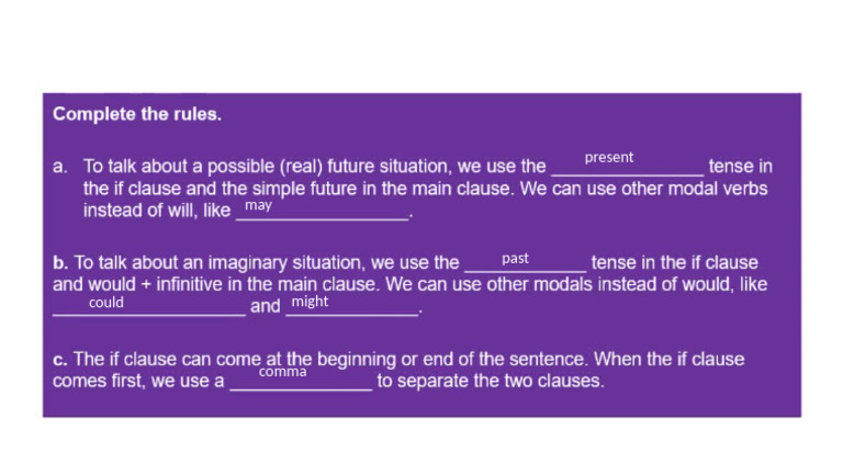 If Clauses Rules | PDF