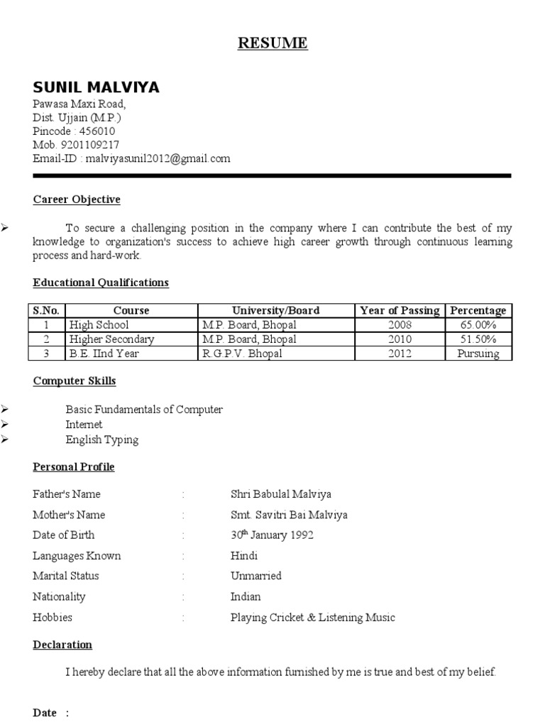 Demo Resume | PDF