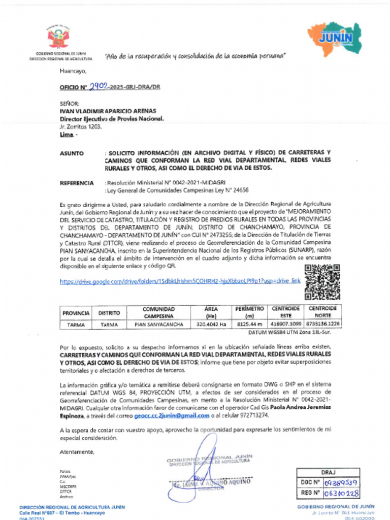 Oficio 2902 2025 GRJ Draj DR | PDF