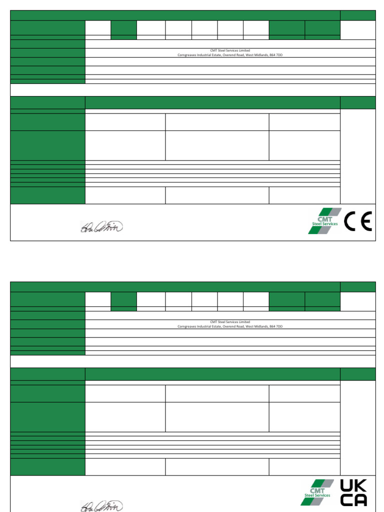 Cradley Declaration of Performance (DoP) | PDF | Rolling (Metalworking) | Structural Steel