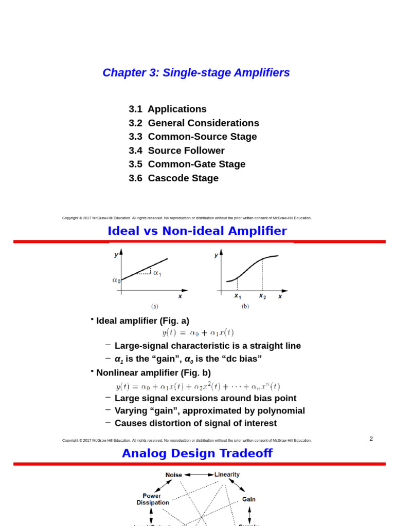 Single-Stage Amplifiers Overview | PDF | Amplifier | Electrical Impedance